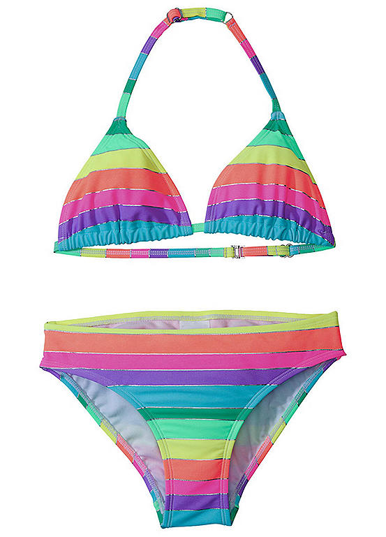 Multi Stripe Kids Halterneck Bikini Set by bpc bonprix collection ...